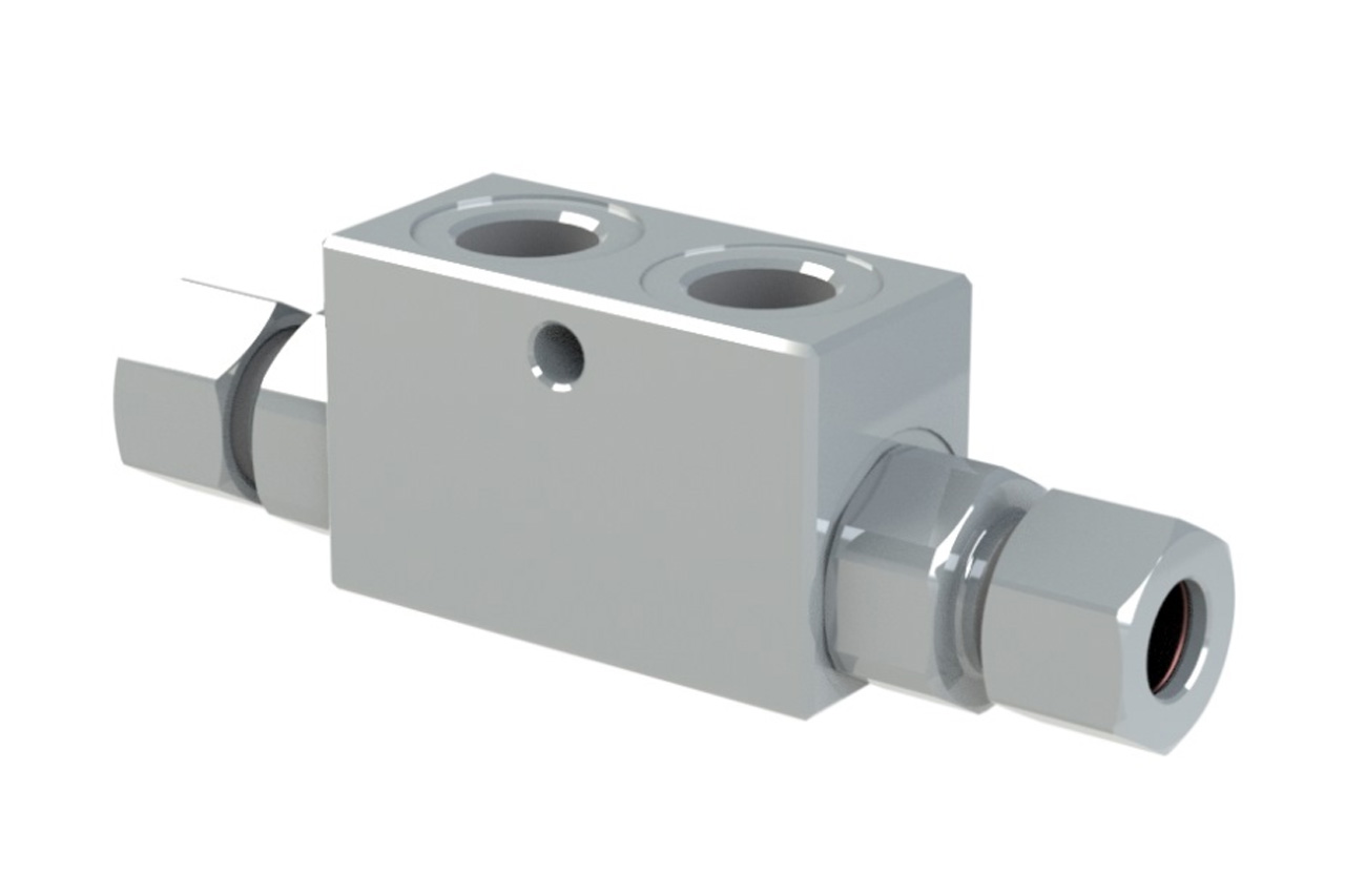 Двухклапанный гидрозамок DIN2353 - VRDD купить в Промснаб СПб | Россия